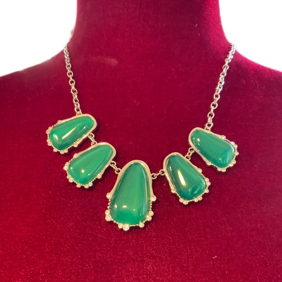 Jewelry | 2 Pc Necklace And Earrings Set Green In Silver Tone With ...